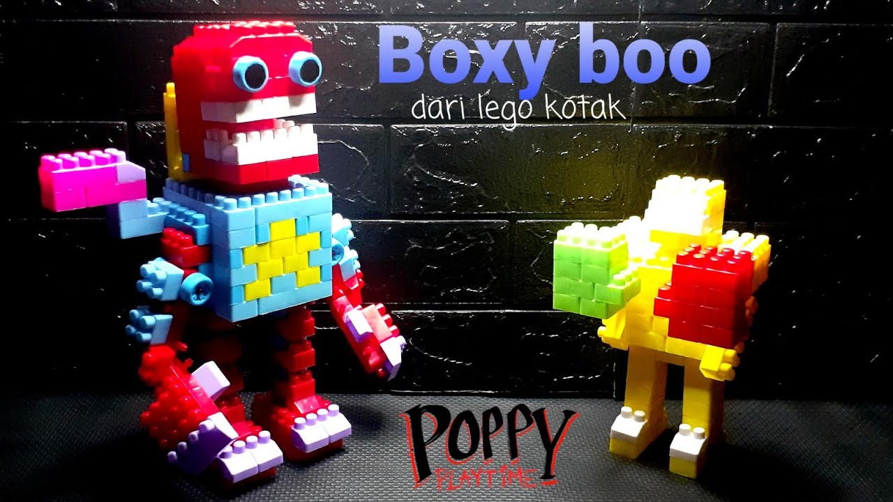 Boxy boo karakter Poppy playtime dari lego kotak - YouTube