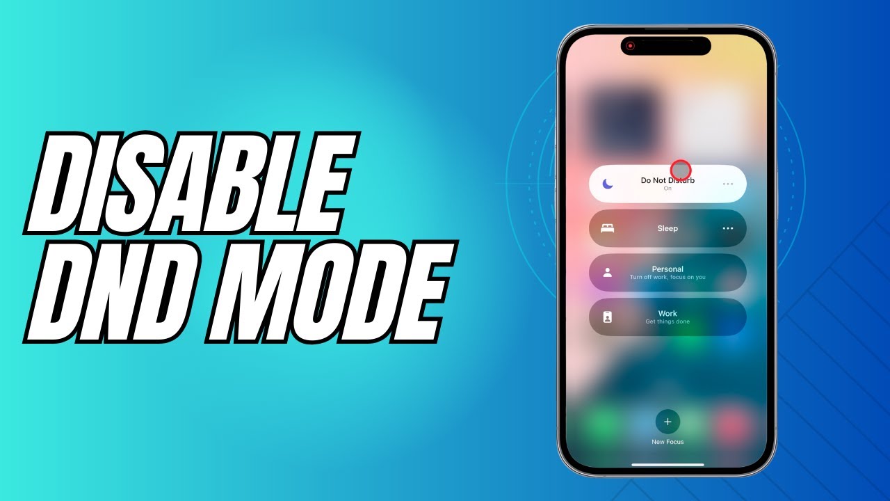 Disable Do Not Disturb Mode on iPhone – Step-by-Step Tutorial - YouTube