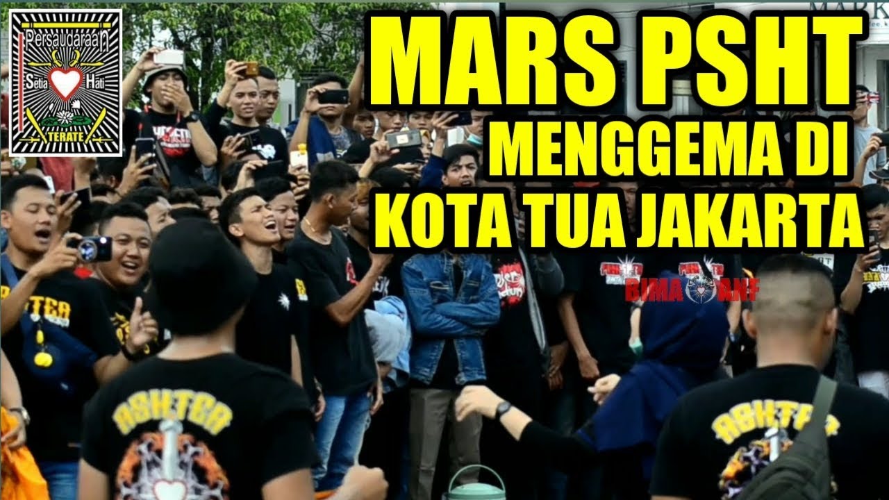PERTAMA DALAM SEJARAH !! MARS PSHT MENGGEMA DI KOTA TUA JAKARTA. - YouTube