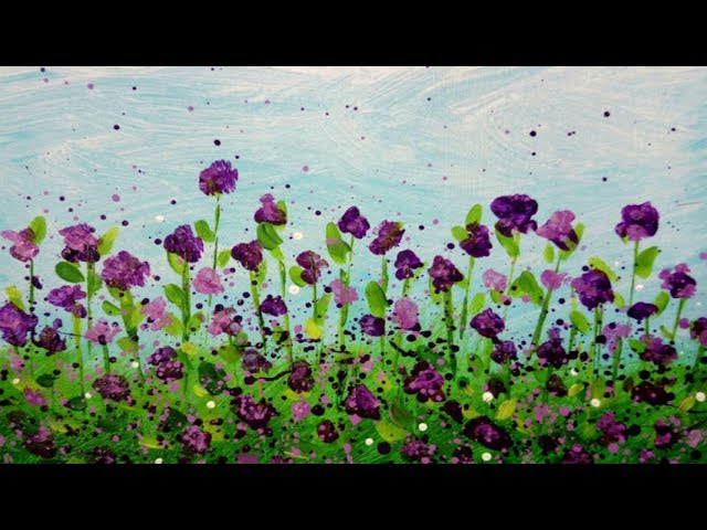 Spring Flowers Acrylic Painting Tutorial | Best Flower Site