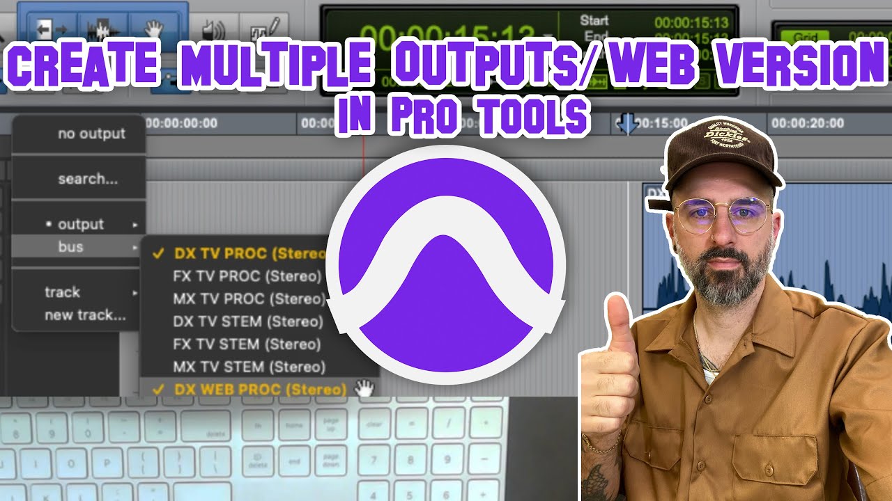 Create Multiple Outputs/Web Version in Pro Tools - YouTube