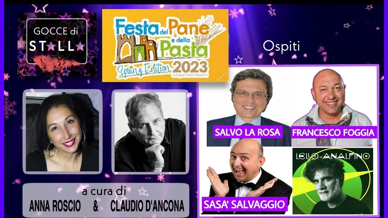 "⭐GOCCE DI STELLE⭐" - SALVO LA ROSA, FRANCESCO FOGGIA, SASA' SALVAGGIO ...