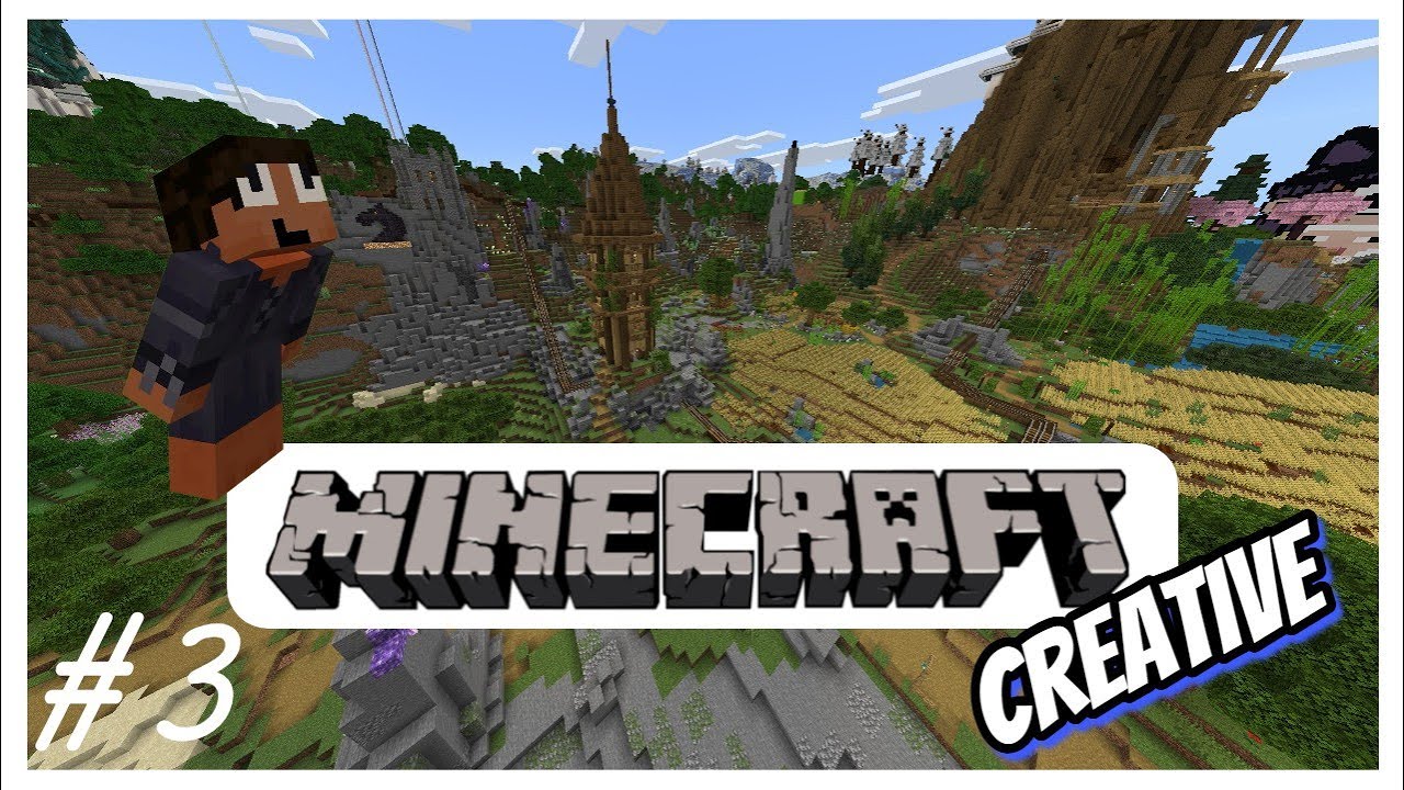Minecraft Creative series- Rocky Field S1 E3 - YouTube