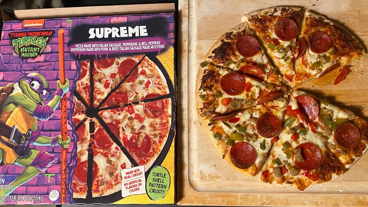 Teenage Mutant Ninja Turtles Mutant Mayhem Supreme Pizza food review ...