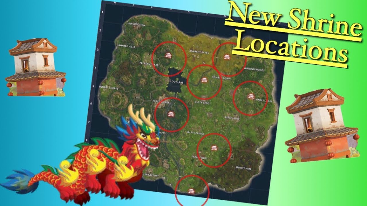 Fortnite All Chinese Shrine Locations - YouTube