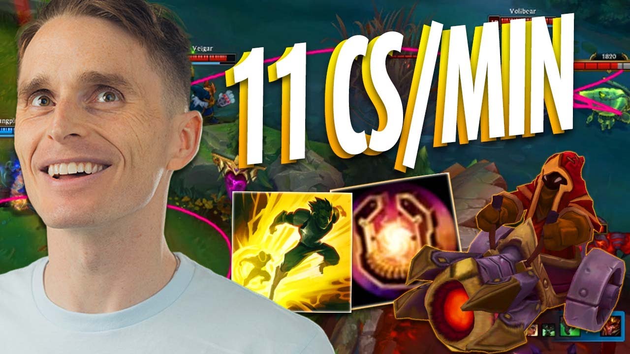 The 11cs per minute strategy with this TROLL rune?! - YouTube