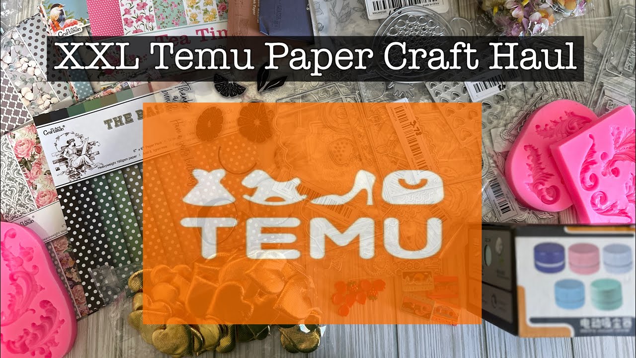 XXL Temu Paper Craft Haul - YouTube