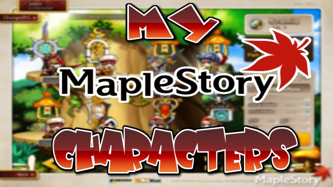 Maplestory - My Maplestory Characters! - YouTube