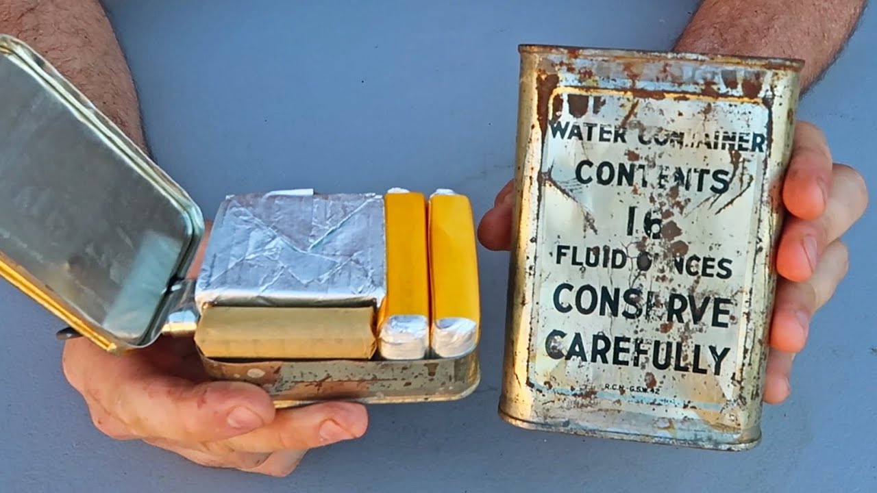 1942 Lifeboat Ration Tin MRE - YouTube