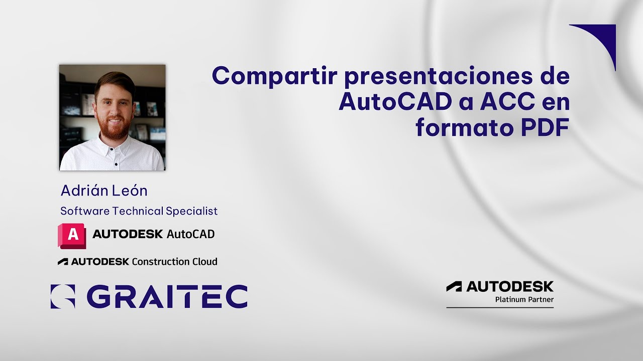 Compartir presentaciones de AutoCAD en ACC en formato PDF - YouTube