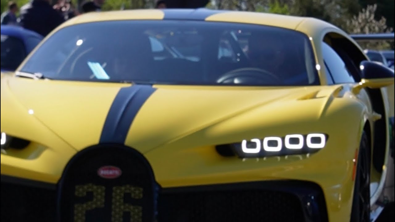 Bugatti Chiron Crashes Supercar Meet!! - YouTube