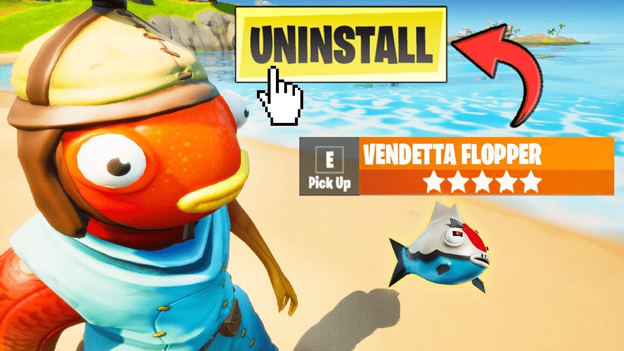 If I Catch a VENDETTA FLOPPER I Have to DELETE Fortnite - YouTube