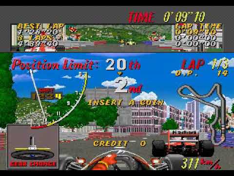 Super Monaco GP Arcade intro + demo gameplay - YouTube
