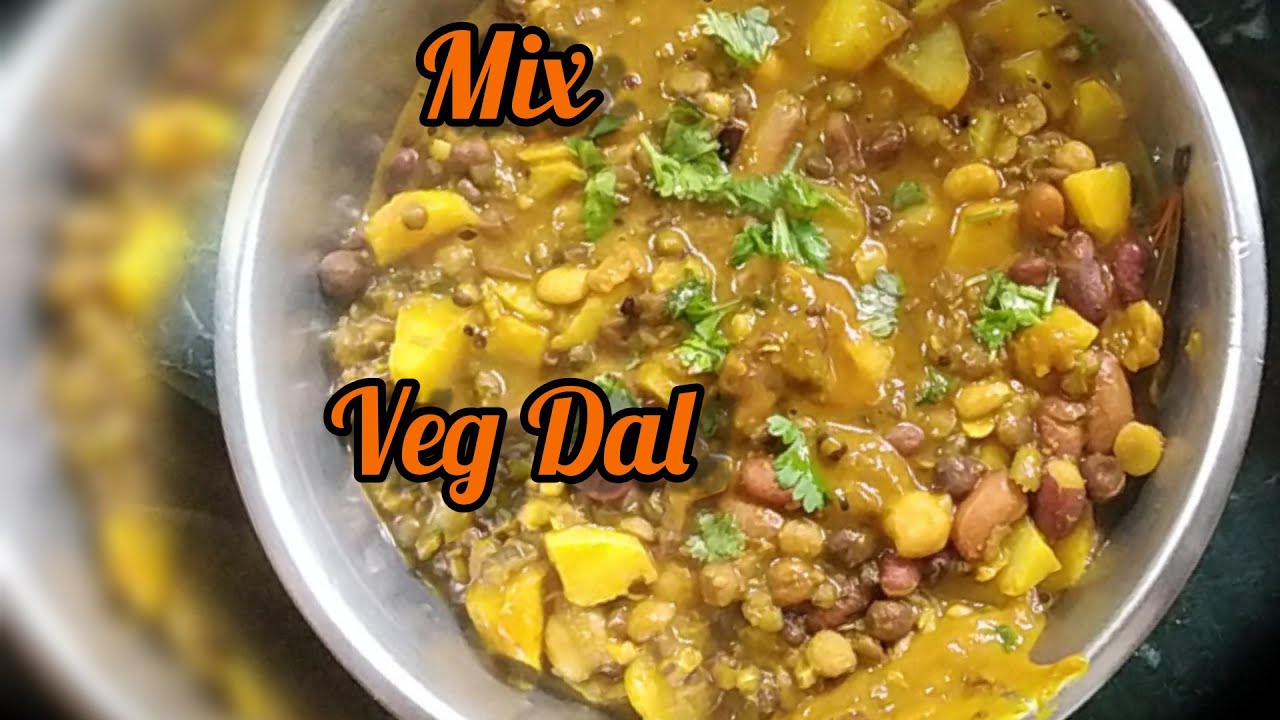 Mixed Veg Dal recipe mom made - YouTube