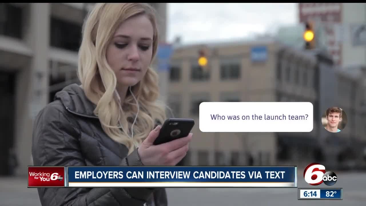 Employers can interview candidates via text - YouTube
