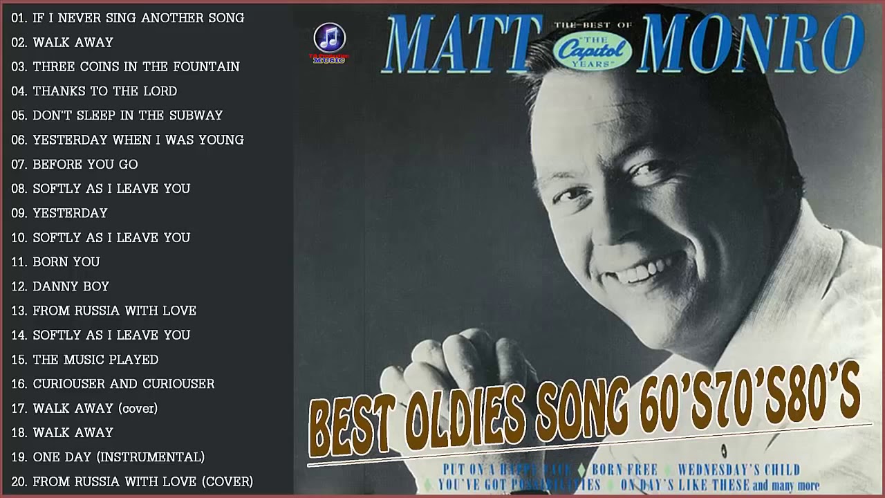 The Very Best of Matt Monro - Matt Monro Greatest Hits Full Album ...