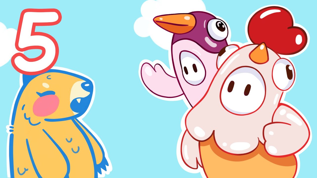 Especial de Cumpleaños Fall guys con capy - YouTube