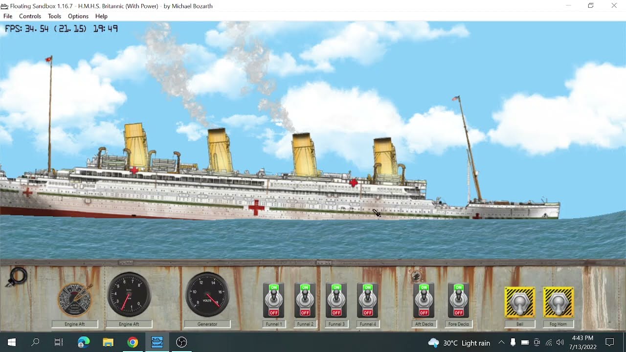 My Nearly Accurate Recreation of the HMHS Britannic Sinking Part 2 ...