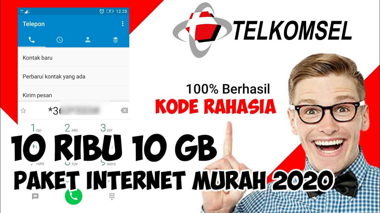 kode telkomsel paket murah 2020 - 10 ribu 10 GB - YouTube