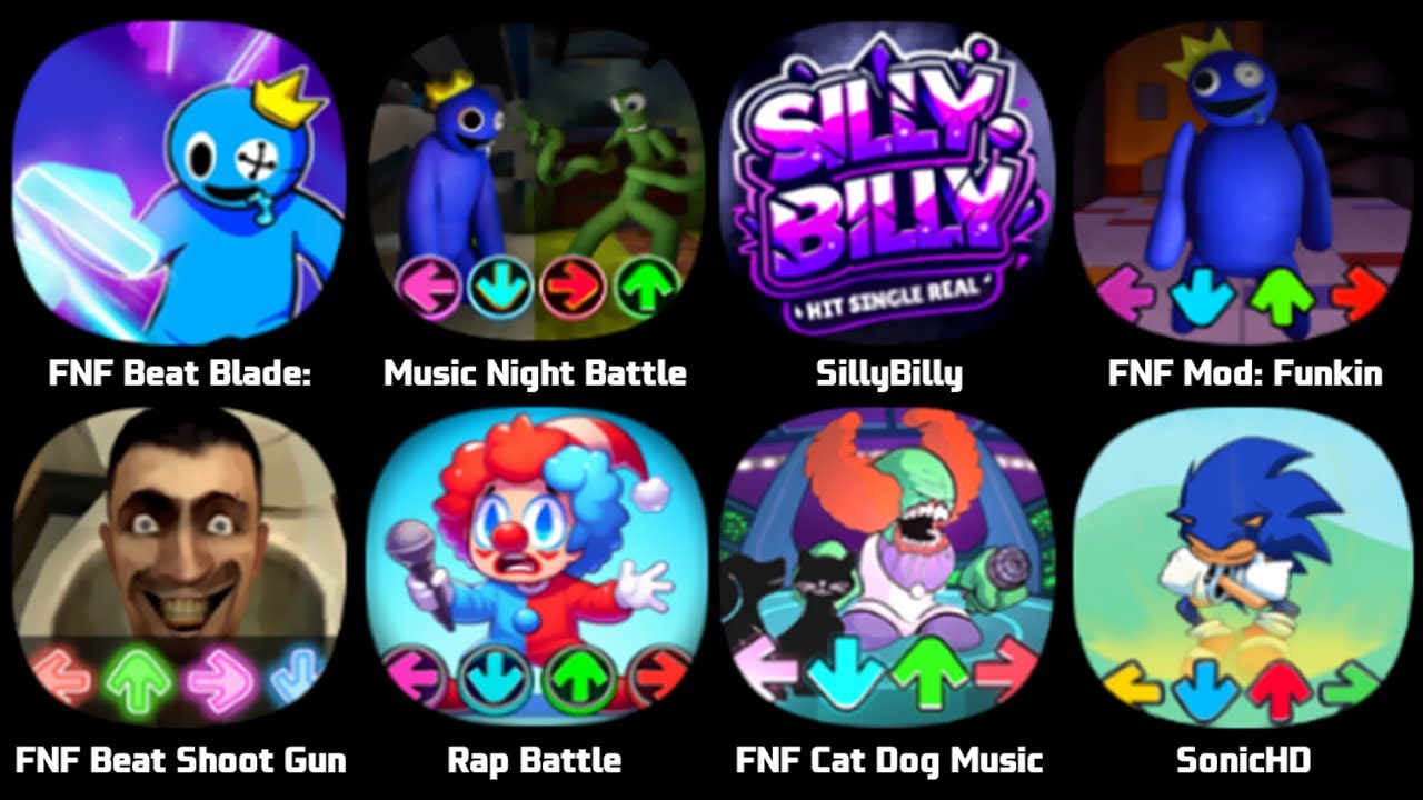 FNF Beat Blade, Music Night Battle, Ski Sings Reality Check Through the ...