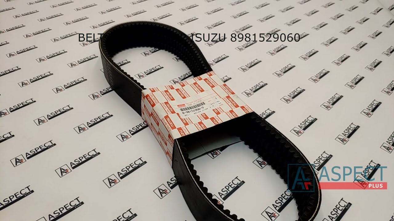 Ремень генератора 3 pcs scrum type Isuzu 6HK1 T4 6BG1 8981529060 - YouTube