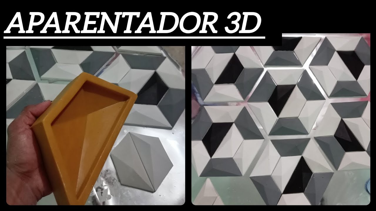MOLDE DE POLIURETANO DISEÑO TRAPECIO COLOCADO DE FORMA EXAGONAL. - YouTube