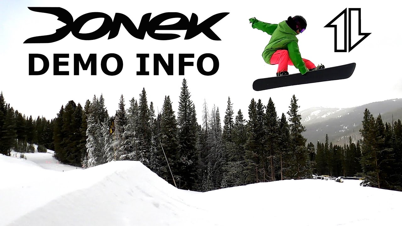 Donek Snowboard Demo Info for Nationals 2020 - YouTube