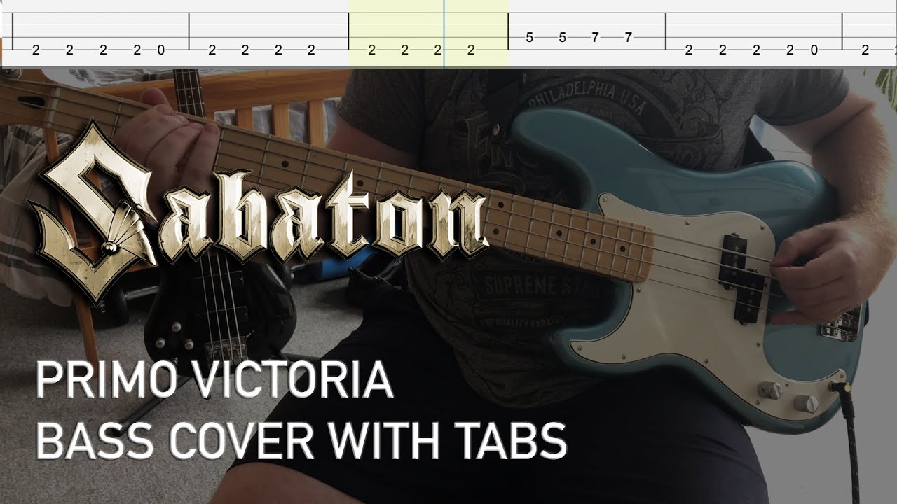 Sabaton - Primo Victoria (Bass Cover with Tabs) - YouTube