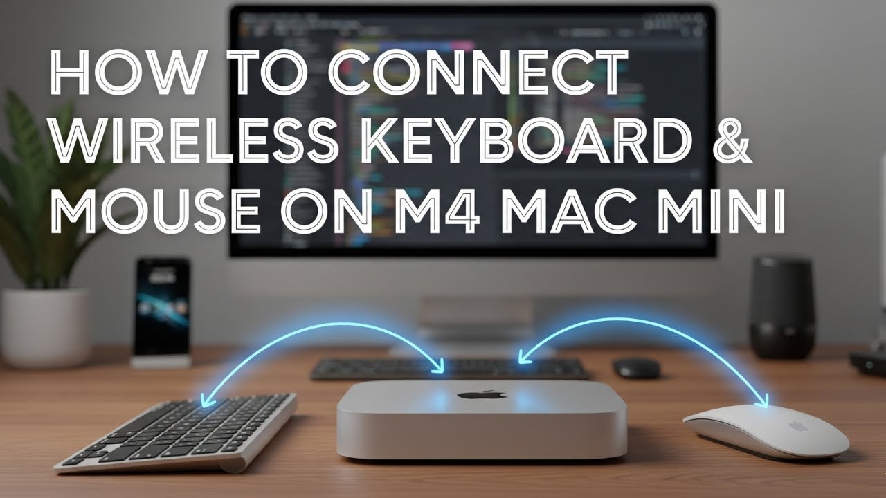 How To Connect Wireless Keyboard & Mouse on M4 Mac mini - YouTube