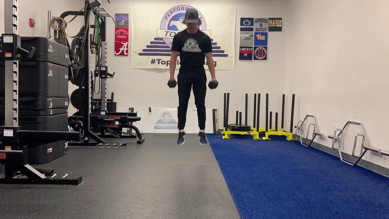 Continuous DB Squat Jumps - YouTube