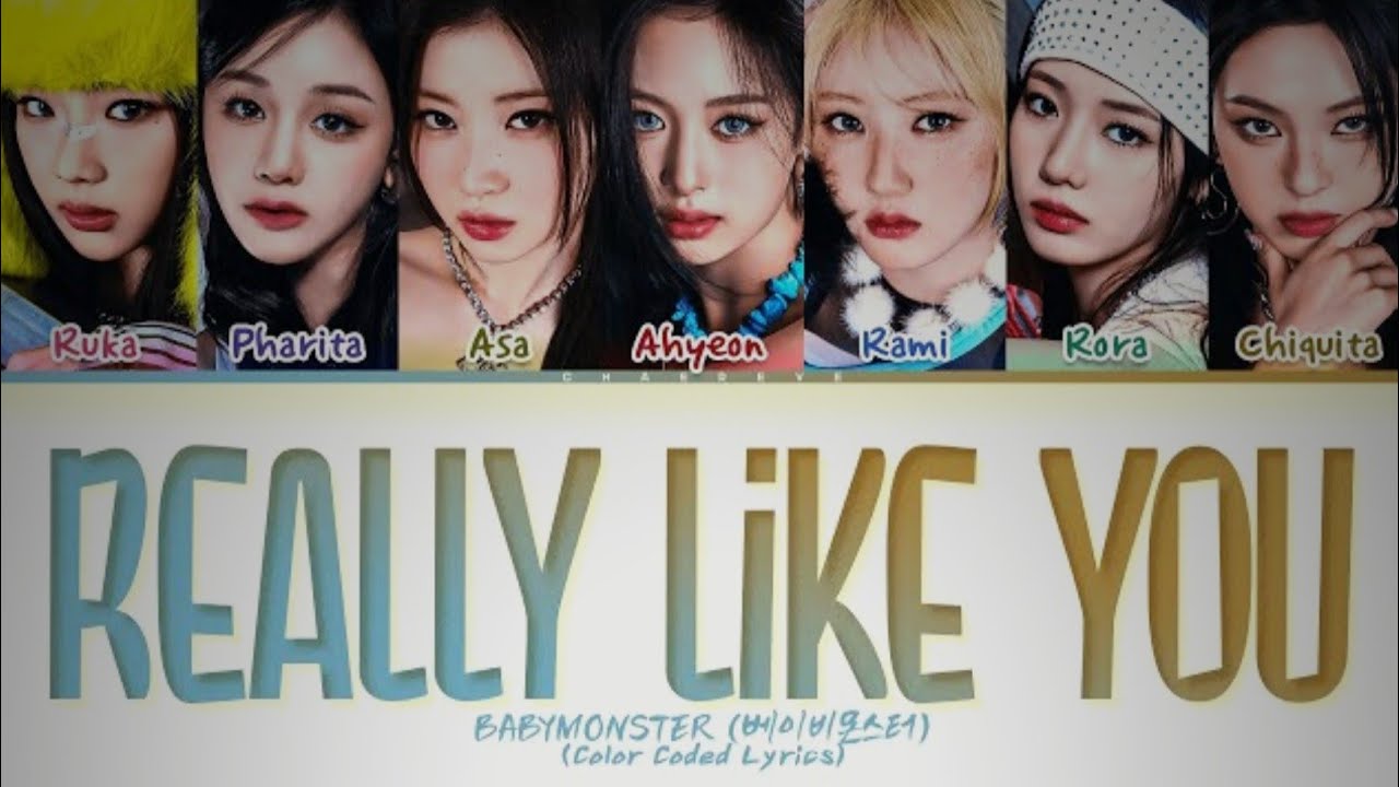 BABYMONSTER - Really Like You (Lyrics Video) - YouTube
