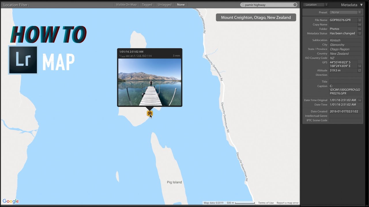Lightroom - Add location info/Map Module - YouTube