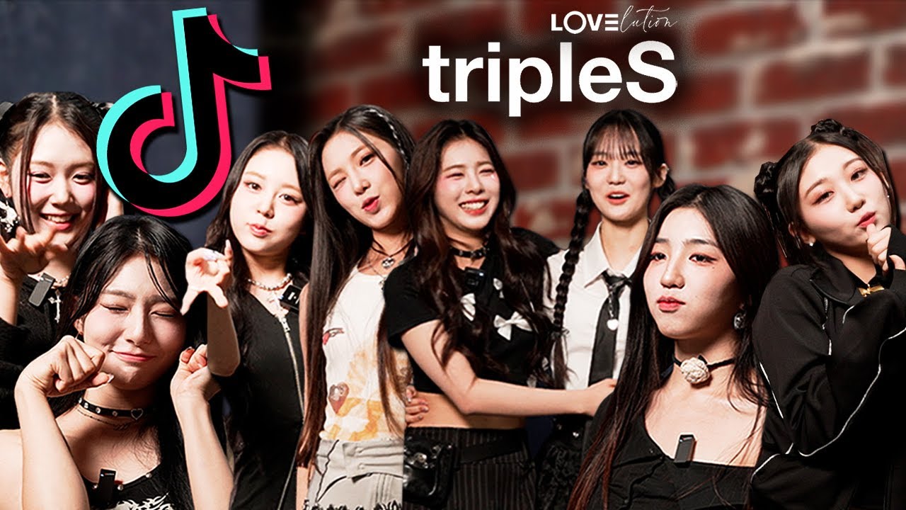 Surprising K-pop Group tripleS with a TikTok Challenge Game - YouTube