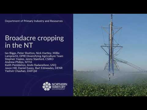 Broadacre cropping in the NT Webinar - YouTube