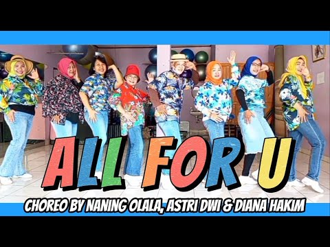 ALL FOR U | Line Dance | Choreo by NANING OLALA, ASTRI DWI & DIANA HAKIM | Demo by KARINA LD CLASS