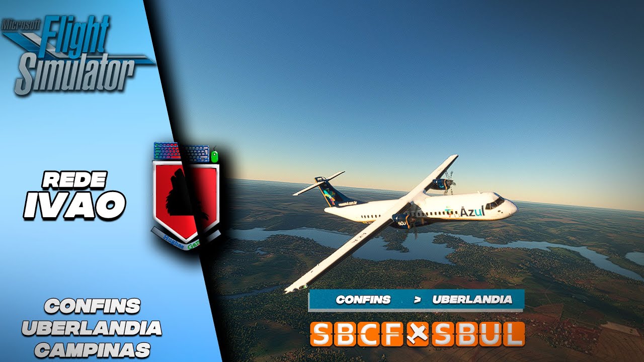 Flight Simulator 2020 _ IVAO Confins _ Uberlândia _ Campinas _ ATR ...