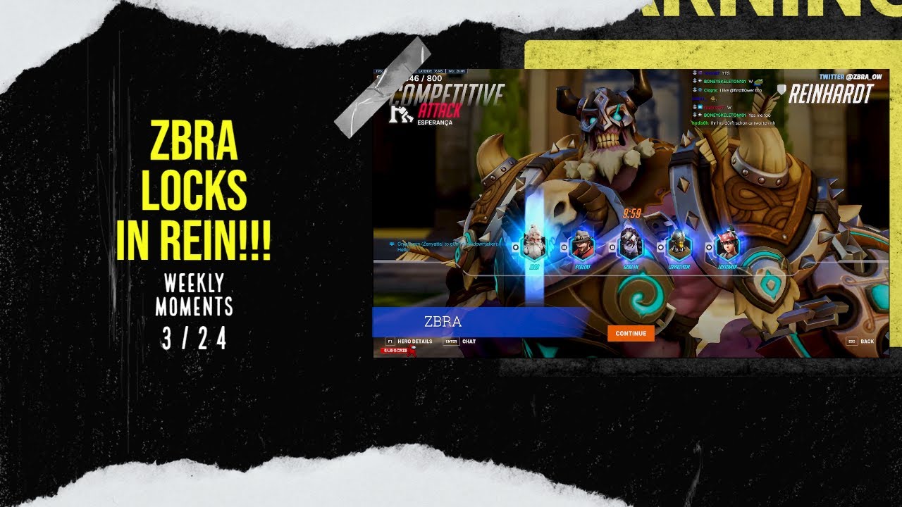 ZBRA Accidently Locks in Rein!!!! - Top Overwatch 2 Clips of The Week ...