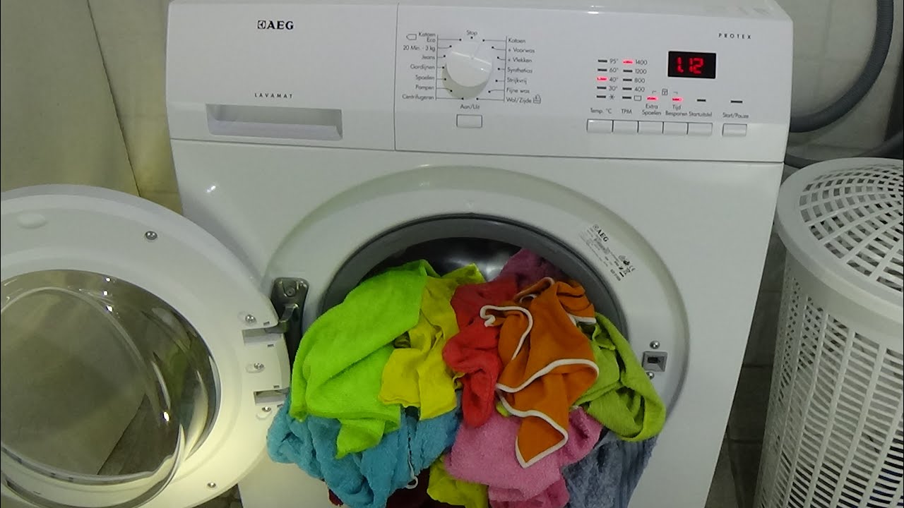 AEG Washing Machine Lavamat Protex L72475FL Time save extra rinse ...