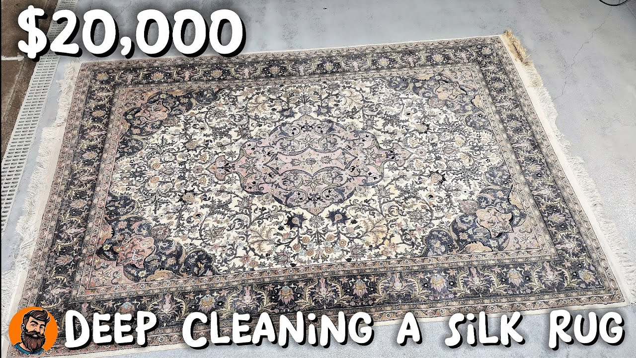 Premium Silk Rug Cleaning: ASMR Experience | Deep Cleaning - YouTube