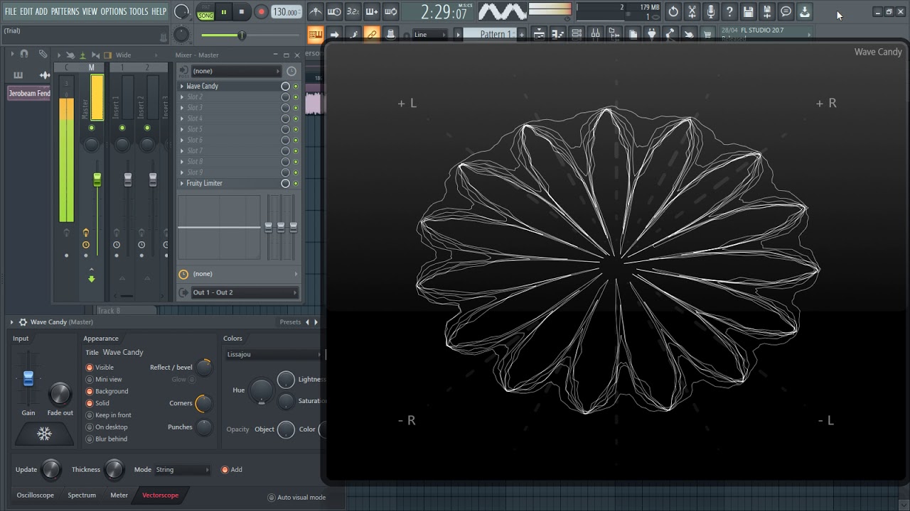 Oscilloscope Shrooms ในโปรแกรม FL Studio 20 - YouTube