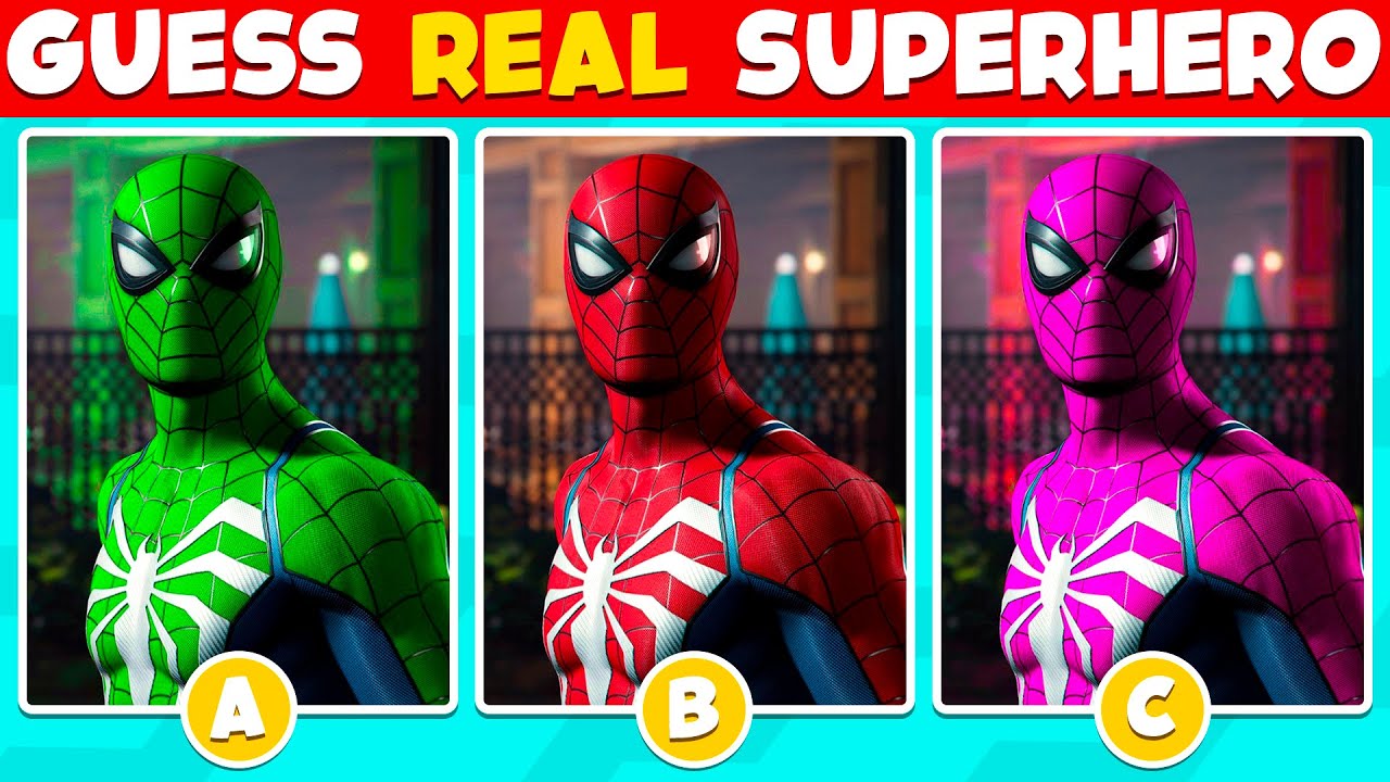 Guess The Real Superhero! | Superhero Quiz 2023 🦸‍♂️ - YouTube