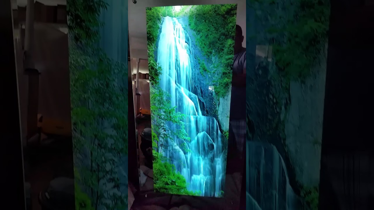 Motion picture waterfall with sound - YouTube