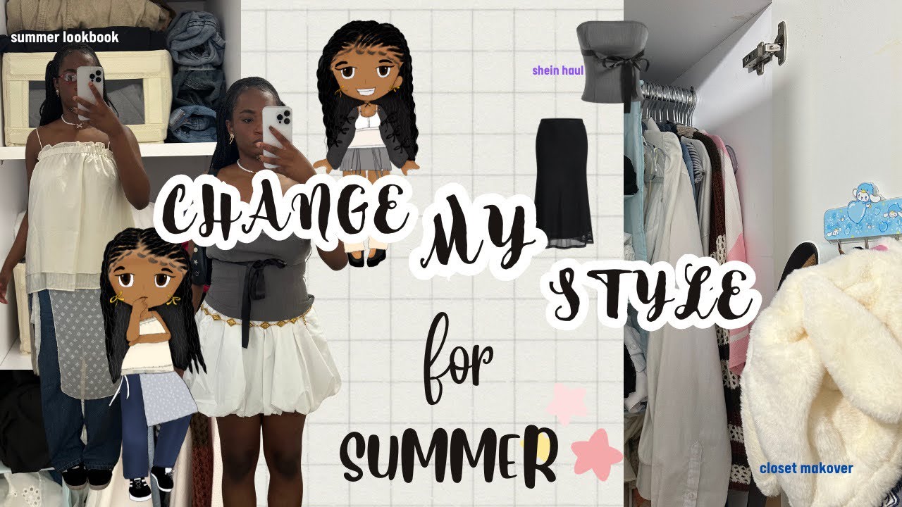 change my style for summer🐳🐢: closet makeover, summer look book, cloth ...