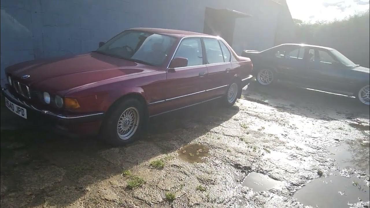 Bmw e32 735i 1991 model in Calypso red - YouTube