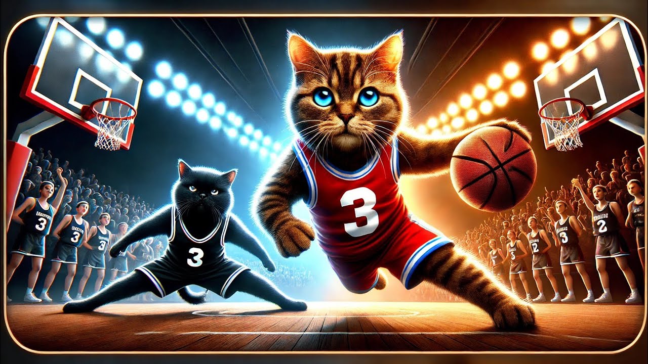 "The Basketball Kitten's Dream: 🐱🏀 The Play of His Life!" - YouTube