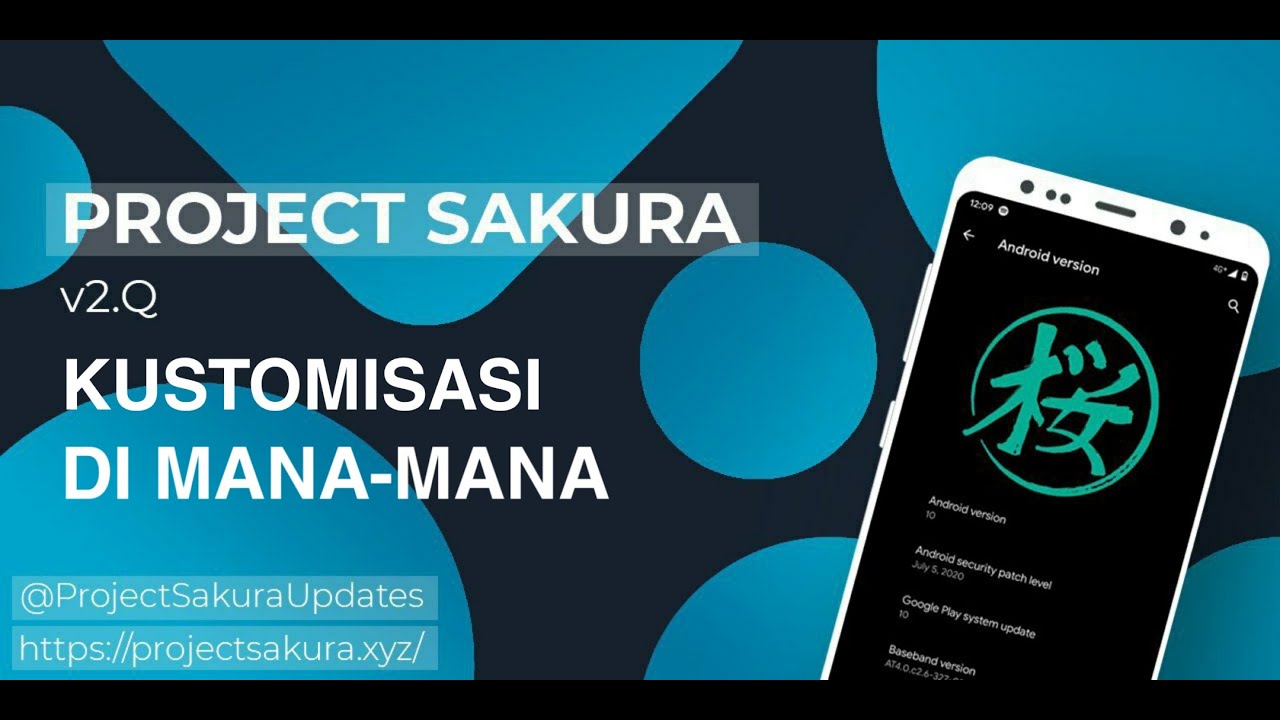 PROJECT SAKURA - ANDROID 10 MURNI DENGAN BANYAK KUSTOMISASI - YouTube