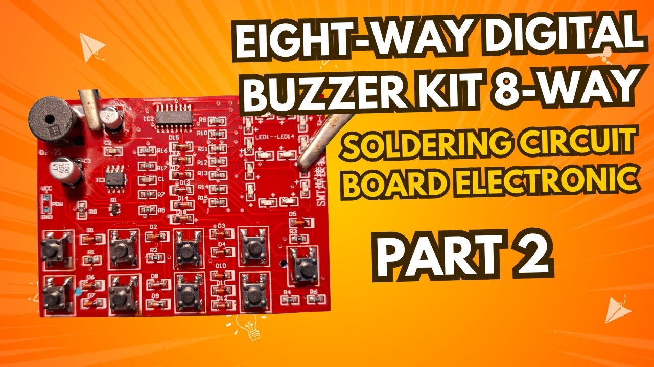 DIY Electronics Project: 8-Way Digital Buzzer Kit – Soldering Made Easy ...