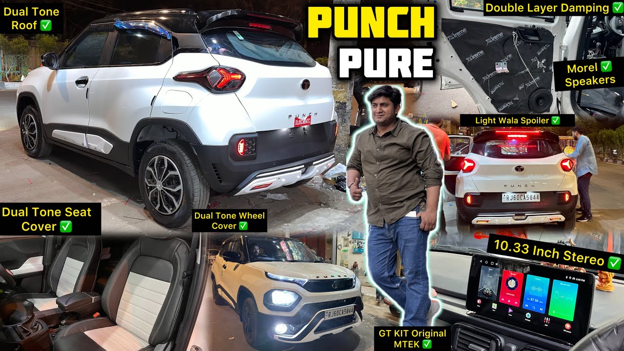 Tata Punch Pure Base To Top Modification With Price Tata Punch Modified ...