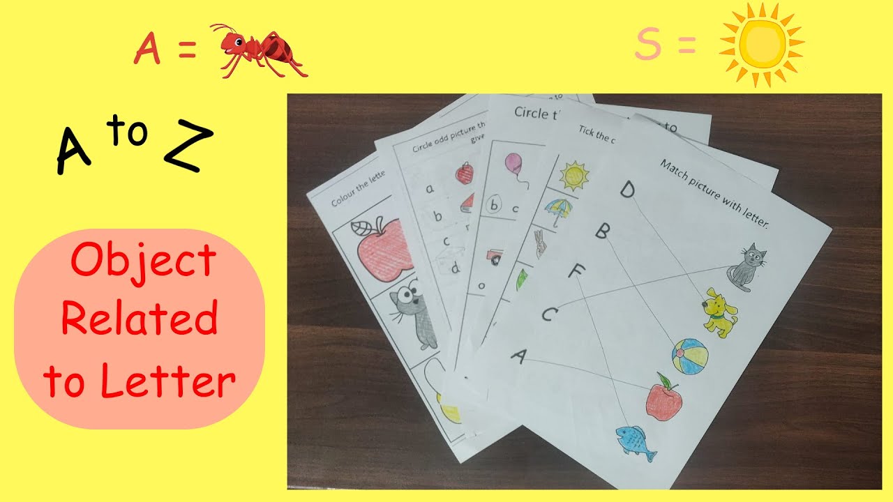Objects Related to Letter | इस तरह बच्चों को letter से related objects ...