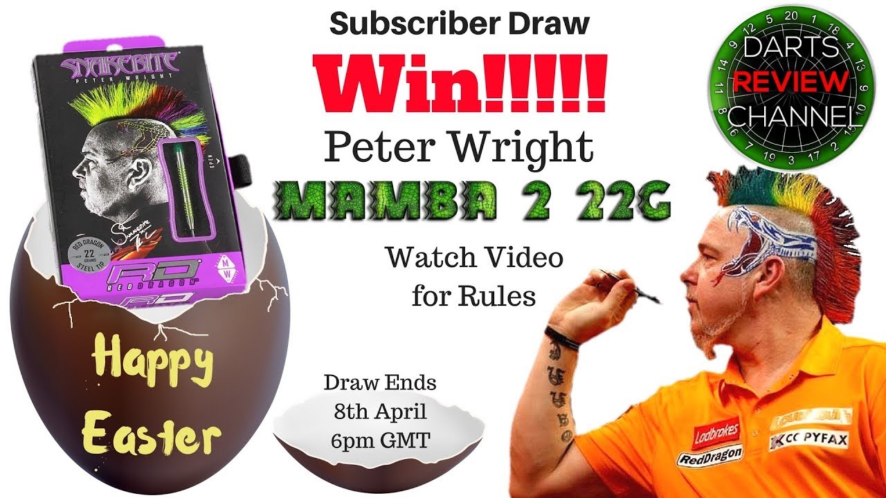 Darts Review Channel Easter Prize Draw Win Red Dragon Peter Wright ...